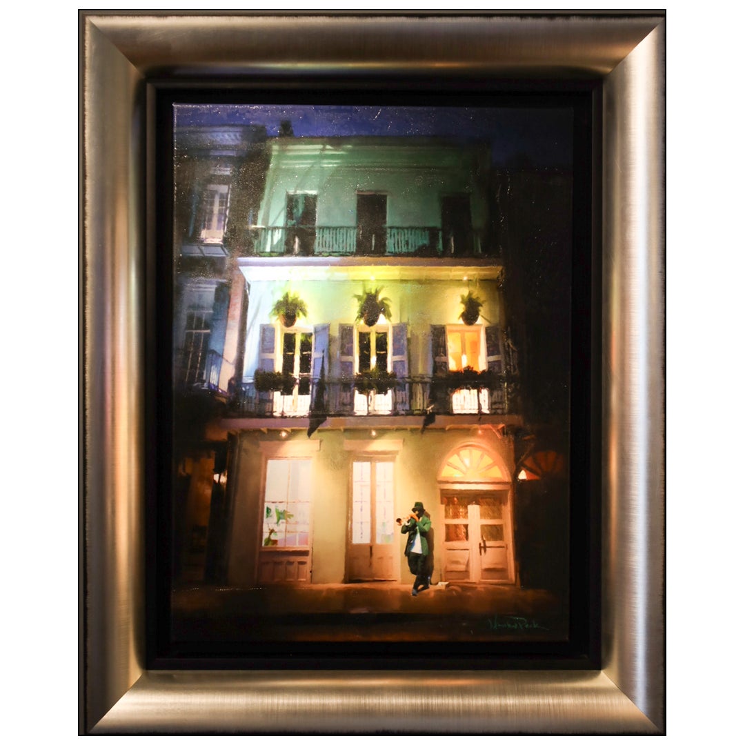 Jazz Around Midnight | Original Mixed Media Painting by Matthew Peck ...