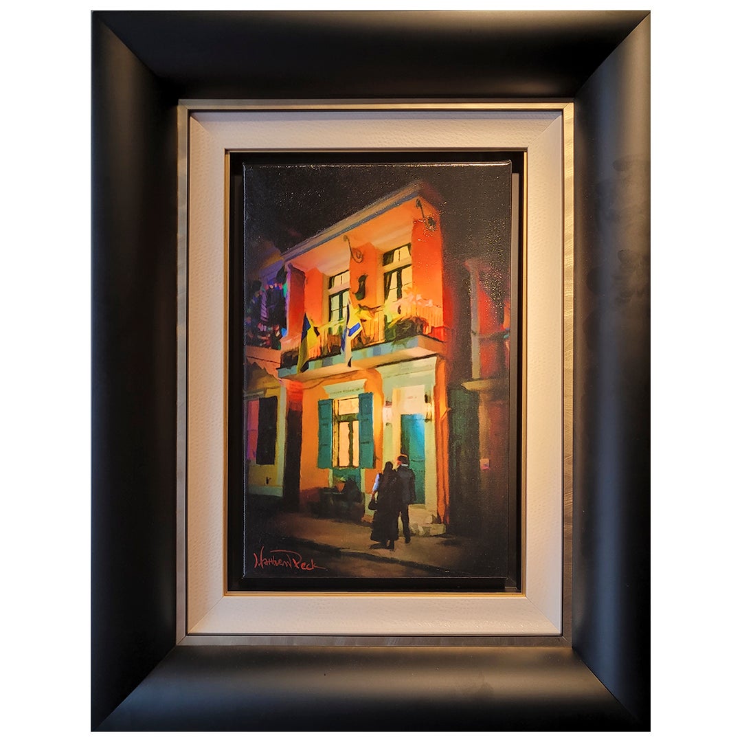 Together on Barracks St | Original Mixed Media Acrylic Painting by ...